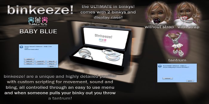 Second Life Marketplace - [b!] - baby blue binky box